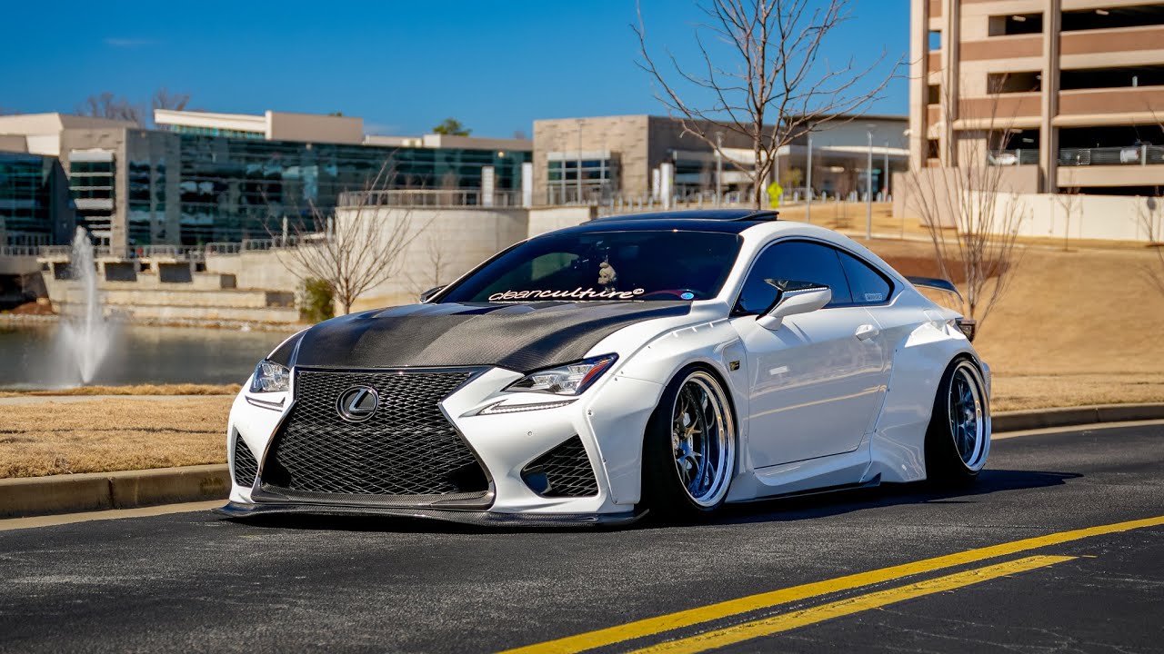 Pandem Widebody Lexus RCF - Bagged [4k] - YouTube
