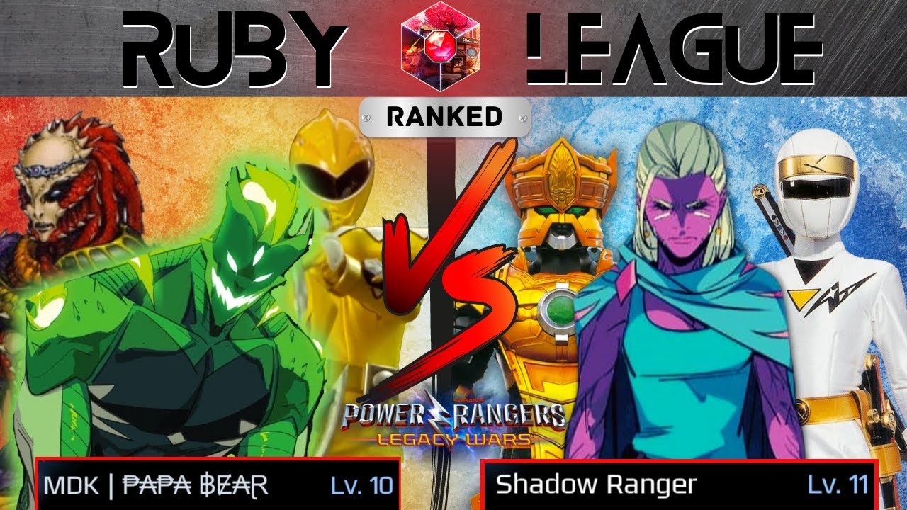 Power Rangers Legacy Wars | Ranked Ruby League Battle | Psycho Green Vs ...