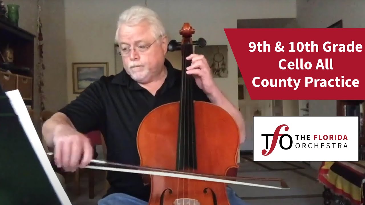 9th & 10th Grade Cello All County Practice - YouTube