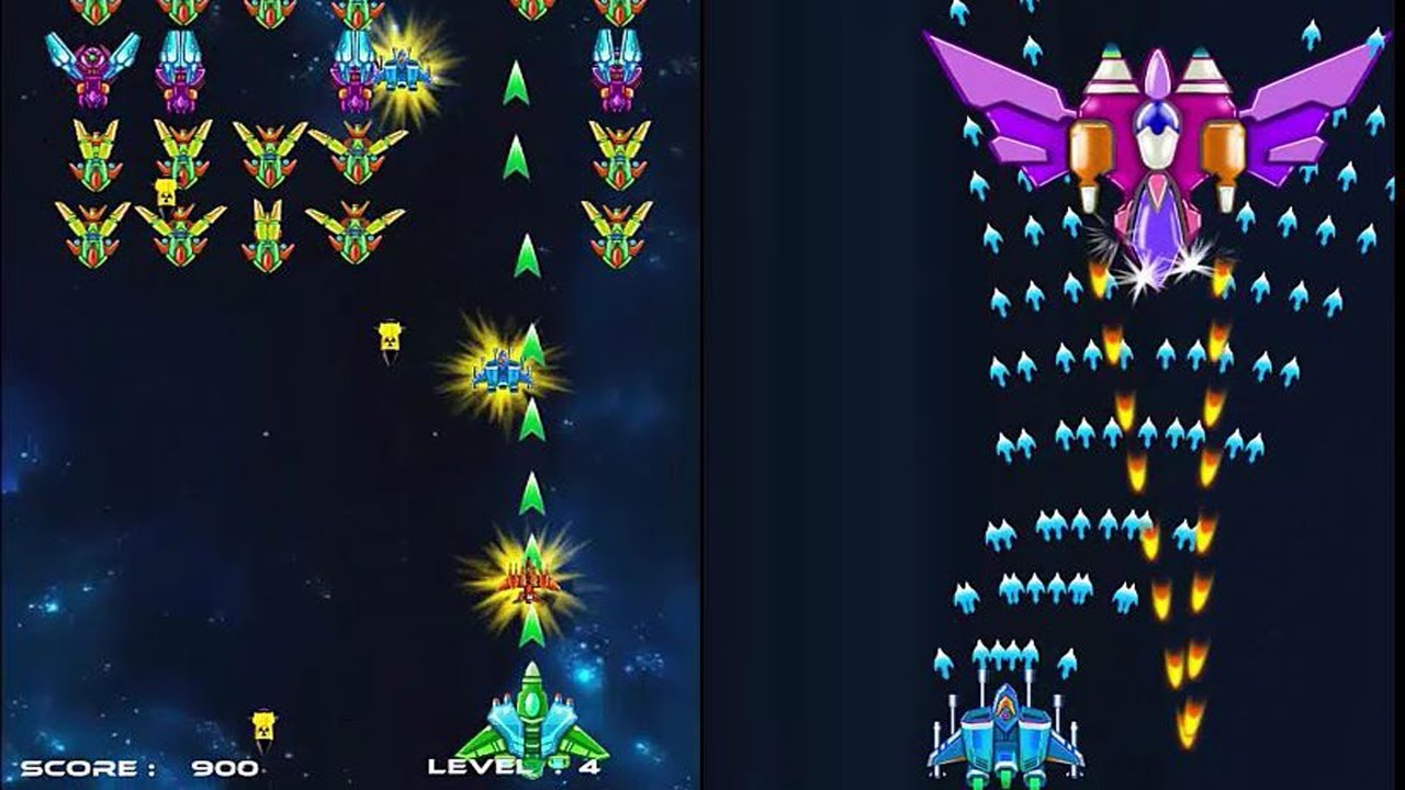 Galaxy Attack Level 4 | Alien Shooter Review | Top Strategy Game - YouTube