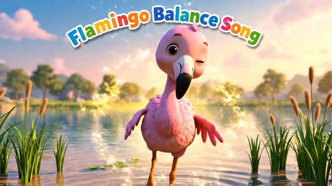 🦩 Day 76 | Flamingo Balance Song | Animal Dance – Daily Meowww - YouTube