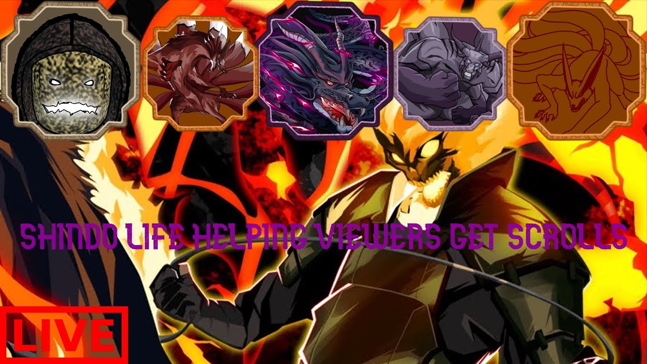 SHINDO LIFE HELPING VIEWERS GET SCROLLS|| Doku Tengoku UPDATE|| - YouTube