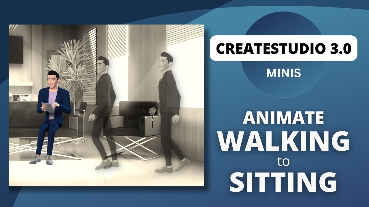 CreateStudio: Walk to Sit Animation (Mini Tutorial) - YouTube