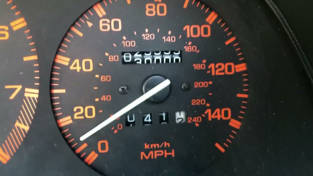 1988 Mazda Rx7 Convertible Odometer Turns to 30k miles - YouTube