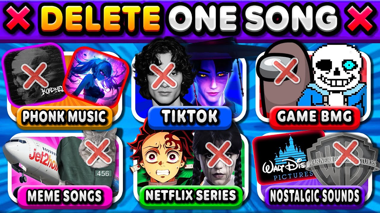 Delete One Song: RANDOM Rules #3🔥 Memes, Tiktok, Games, Collabs | Music ...