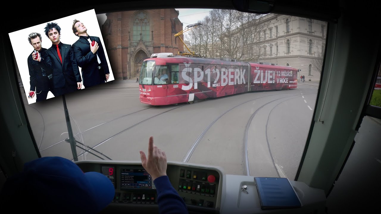 Linka 5 Brno s Green Day [Tram Cab View] - YouTube