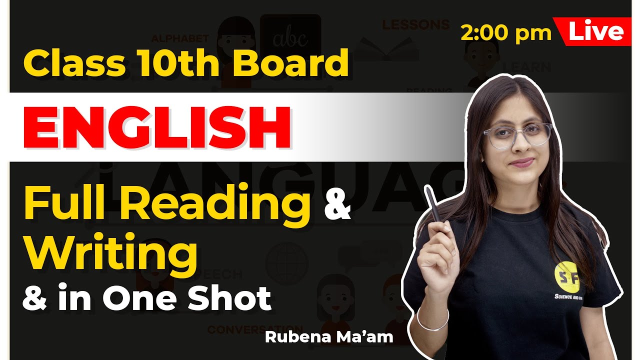 Class 10th Full Reading Writing in One Shot | CBSE BOARDS 2023 WITH ...