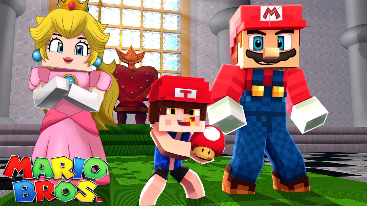 Minecraft - Who's Your Family? O FILHO do SUPER MARIO BROS e a PRINCESA ...