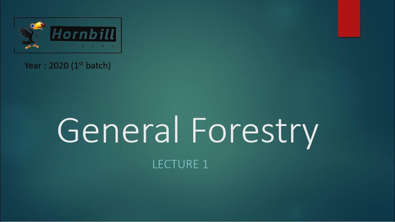 3. RPSC-ACF 2020 | General forestry (2nd) - ICFRE, Acts & Policies, and ...