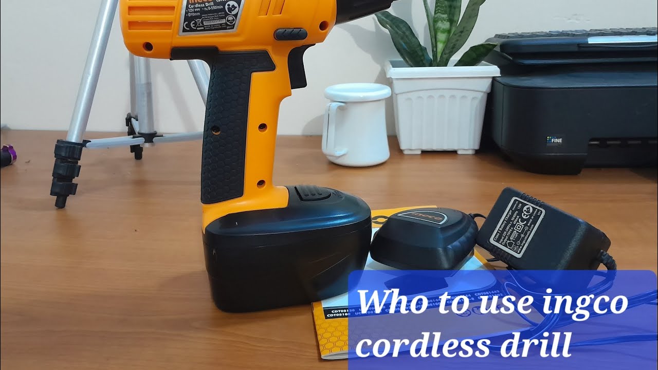 How to use ingco cordless drill and why? - YouTube