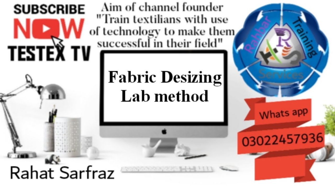 Fabric Desizing | Lab method | Textile testing #testextv # ...