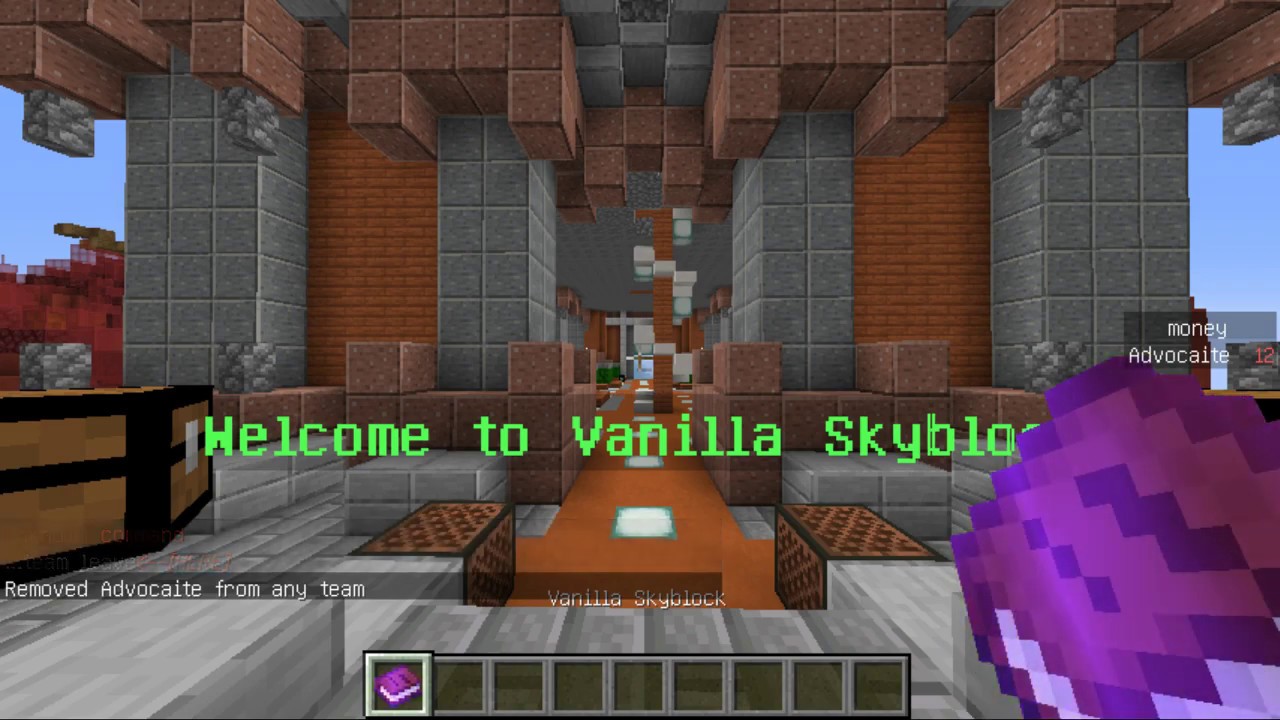 Minecraft Vanilla Skyblock Datapack for Multiplayer Servers - YouTube