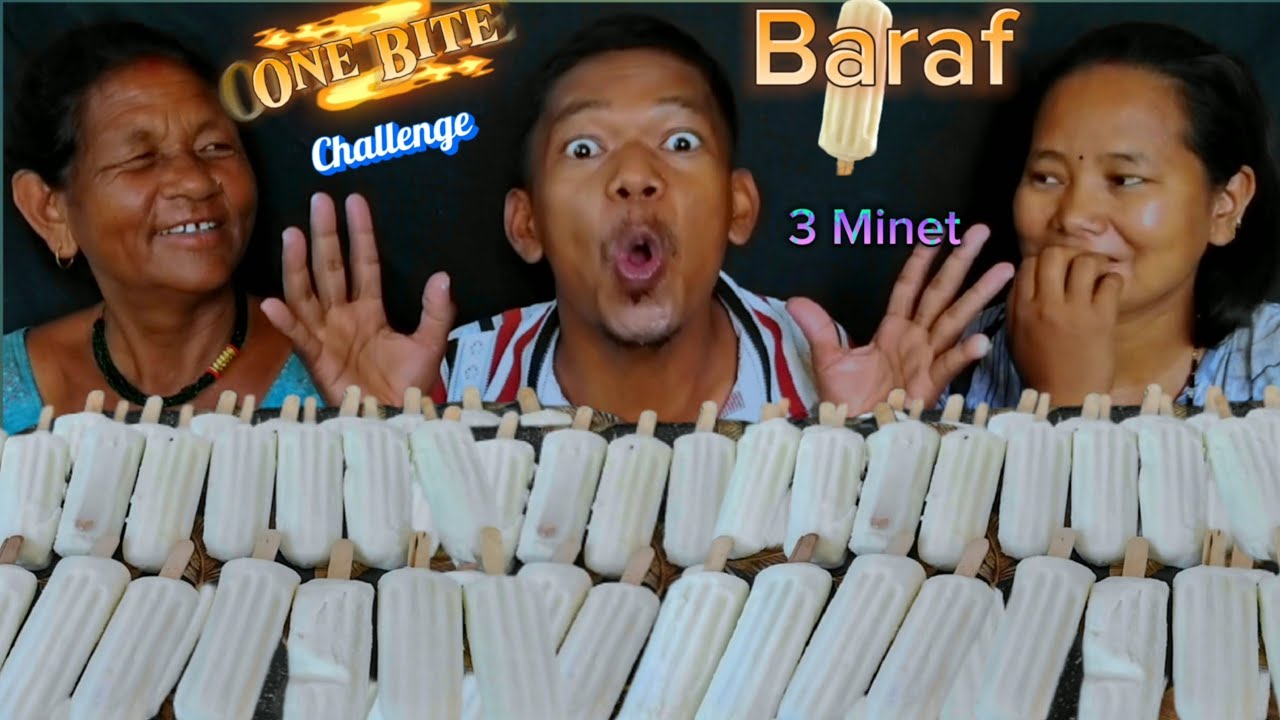 One Bite Baraf Challenge || 3 Timer⏲️ || ice Punisment - YouTube