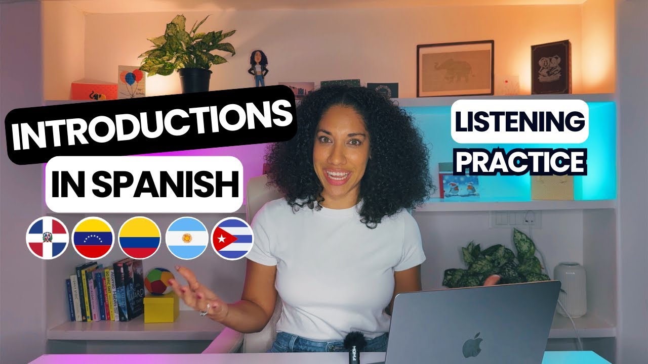 Spanish for Beginners: Real Introductions in Spanish (w/subtitles!) 🌴 ...