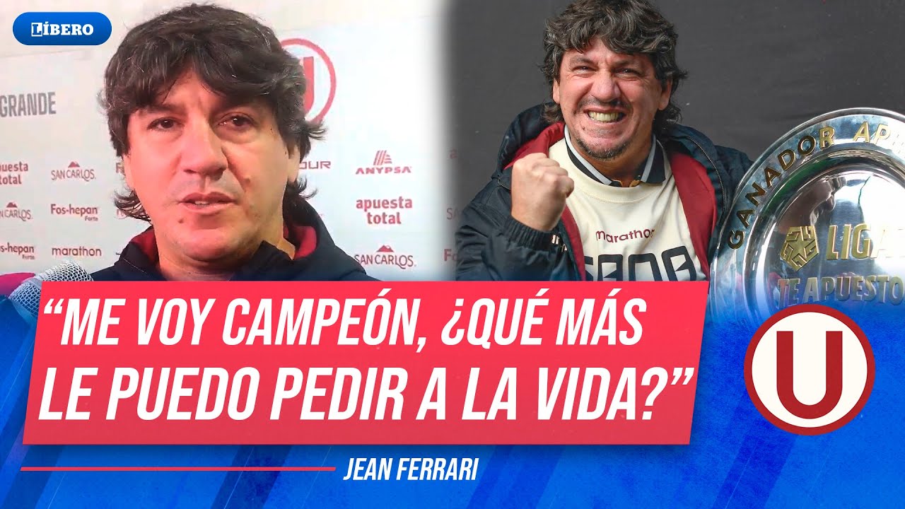 JEAN FERRARI se despidió de UNIVERSITARIO y AGRADECIÓ por el tiempo que ...