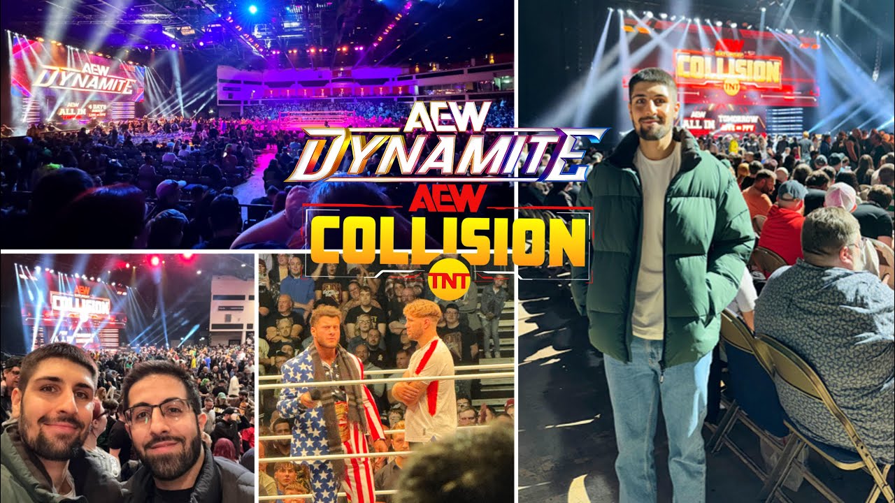AEW DYNAMITE AND COLLISION CARDIFF WALES VLOG - YouTube