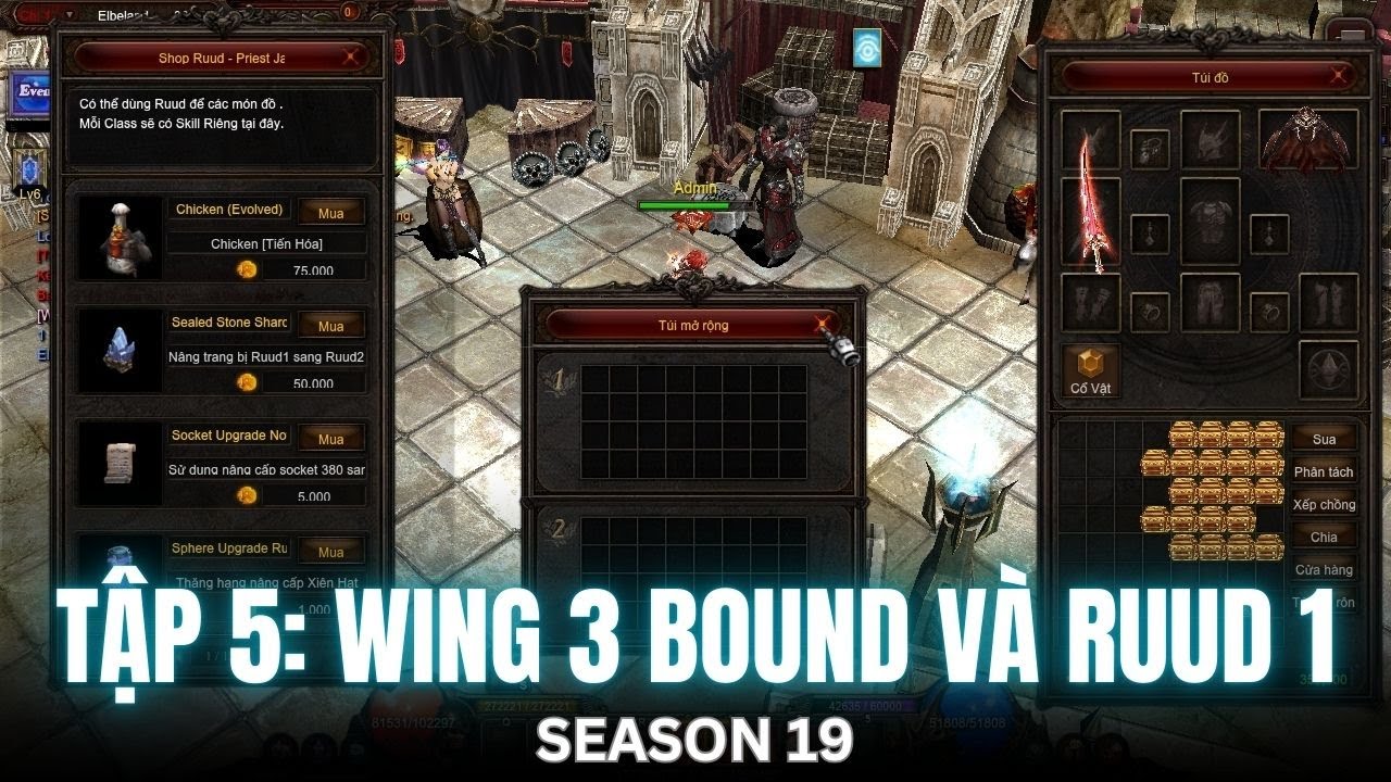 [SEASON 19] Tập 5: Lên Wing 3 khóa và Ruud 1 | MU ONLINE SEASON 19 | MU ...