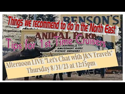 Afternoon LIVE Travel Chat with J&N Travels Thursday 8/31/23 at 12:15pm ...