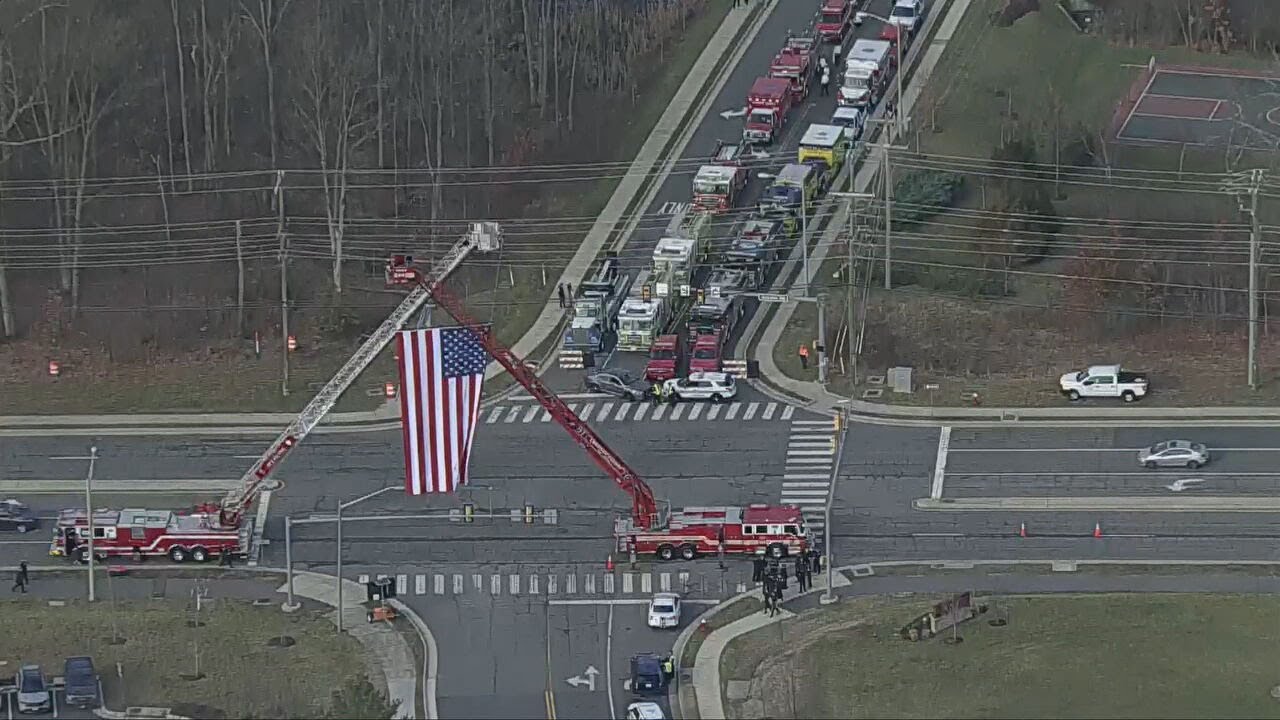 WATCH: Funeral procession for fallen firefighter Trevor Brown - YouTube