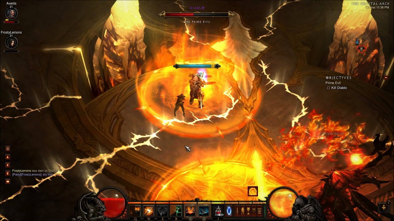 Diablo 3 Battle against Diablo and Ending Cinematic of Act IV - YouTube