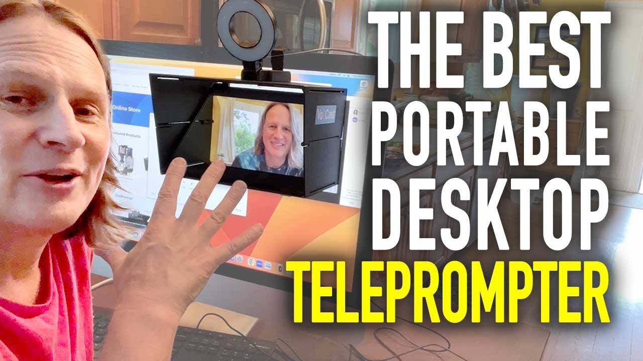 VoxCast is the Best New Portable Desktop Teleprompter - YouTube