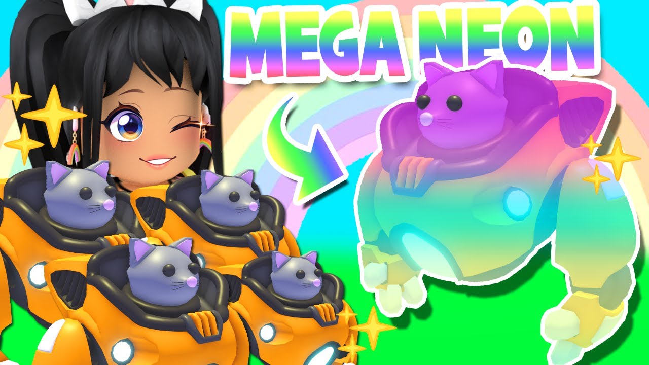 MAKING THE FIRST MEGA NEON *MECHA MEOW* PET in ADOPT ME UPDATE (roblox ...