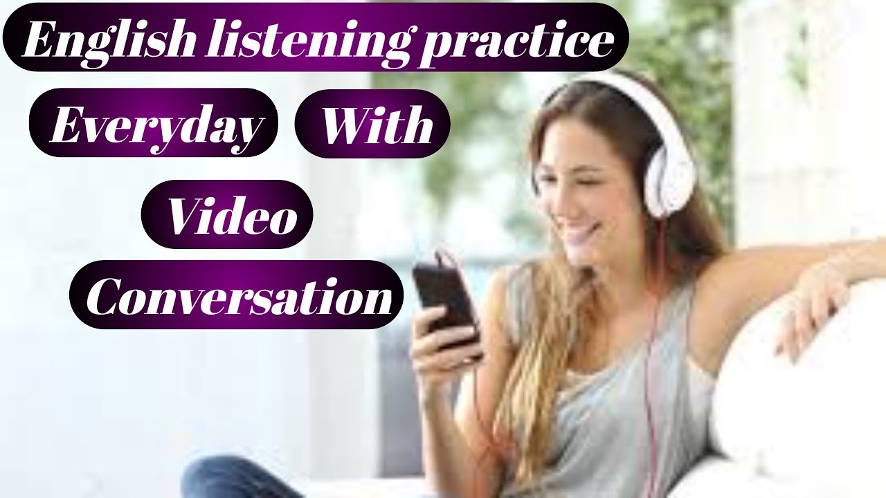 Listening practice with cartoon conversation - YouTube