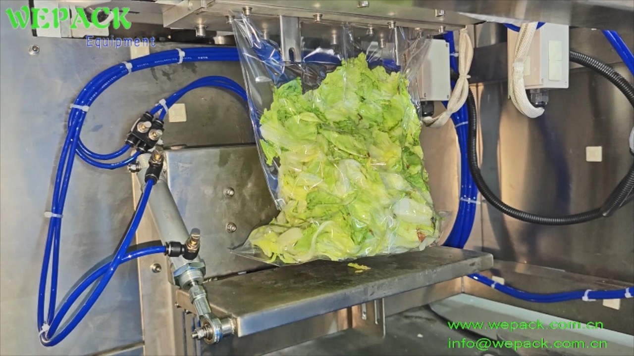 SALAD PACKING VACUUM PACKING VEGETABLE LETTUCE vertical multihead ...