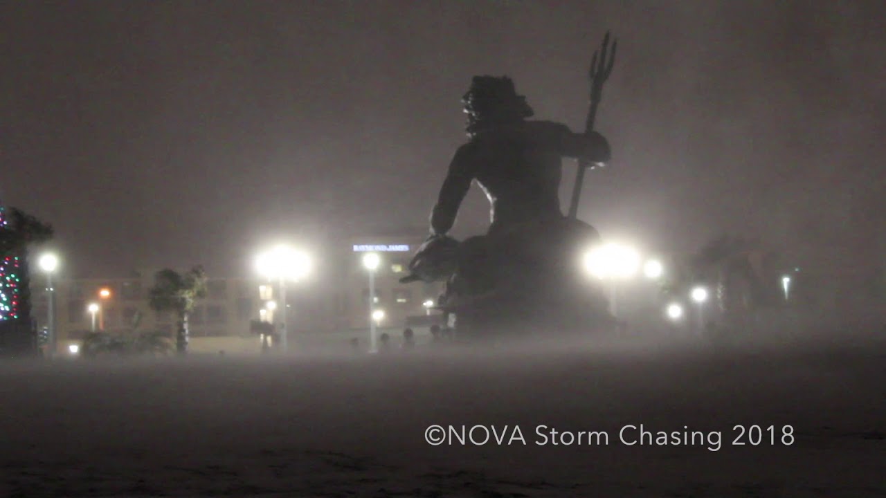 Blizzard 2018! Harsh Blizzard Conditions in Virginia Beach - January 1 ...