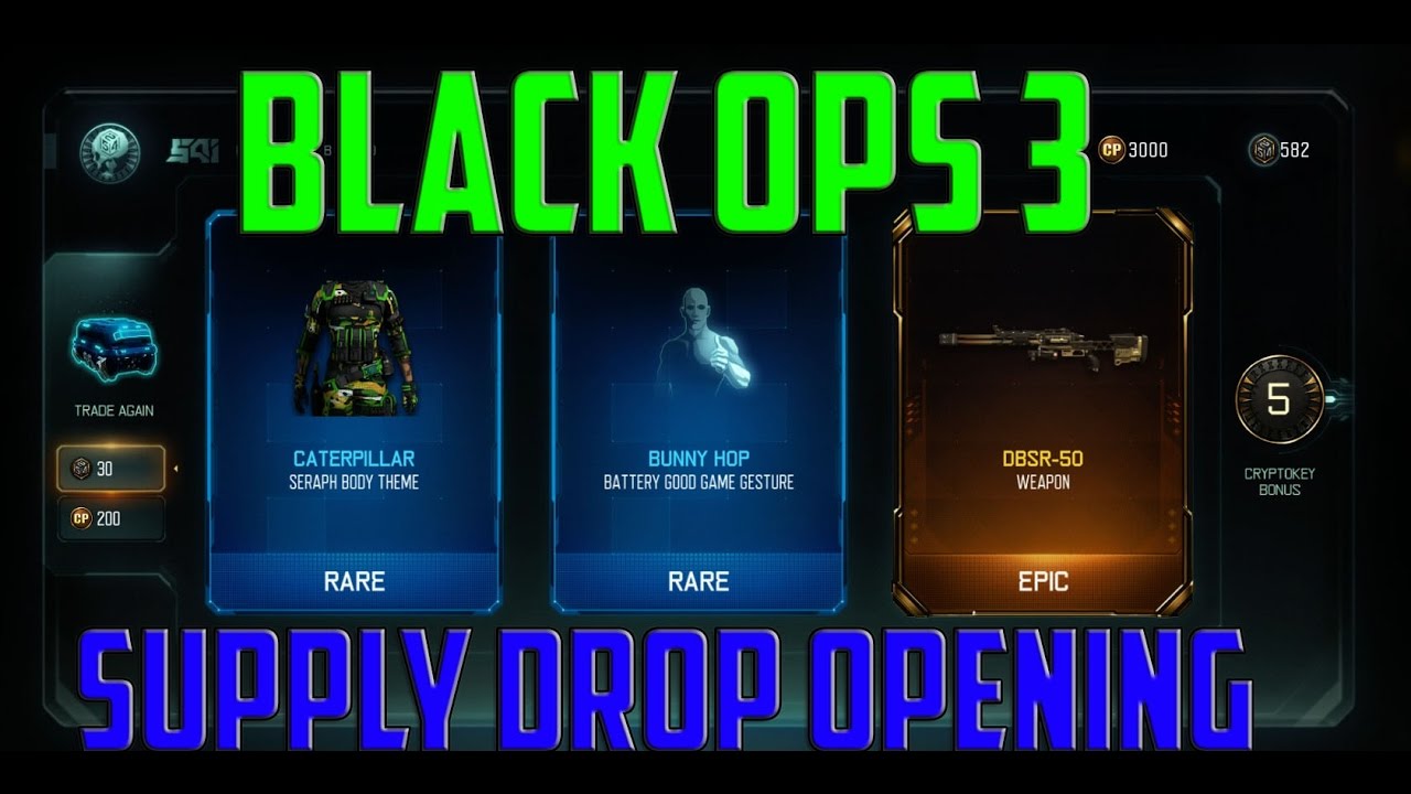 Call Of Duty Black Ops 3 New Melee Weapons & Guns 100 Supply Drop ...