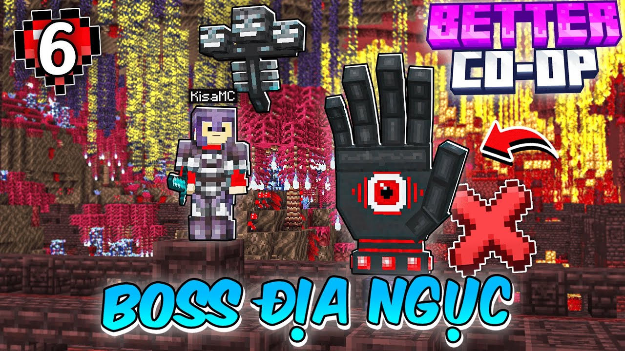 Minecraft BETTER CO-OP Tập 6: Đánh Bại Boss Nether Và Nâng Cấp Giáp ...