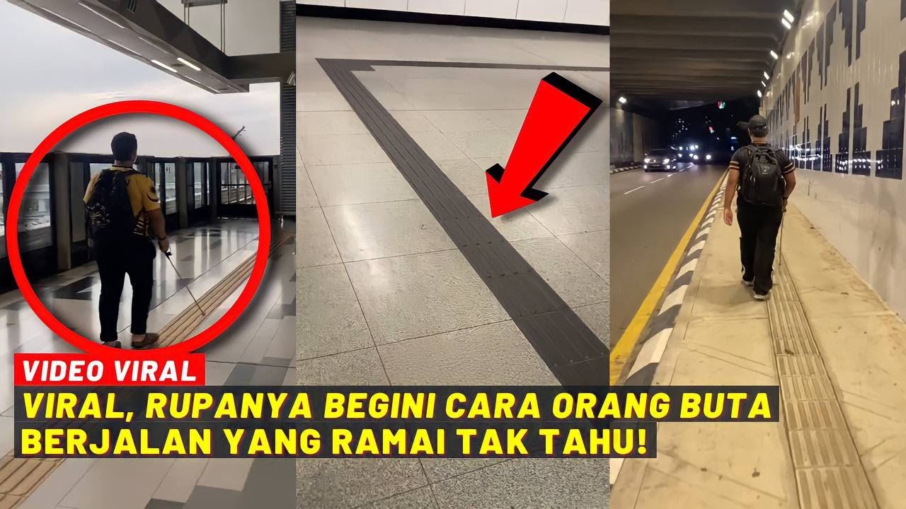 VIRAL RUPANYA BEGINI CARA ORANG BUTA BERJALAN YANG RAMAI TAK TAHU ...