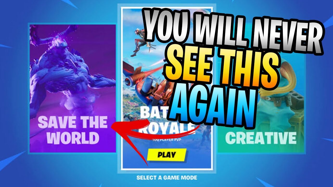 Game Mode Select Screen Removed! New Performance Mode For STW - YouTube