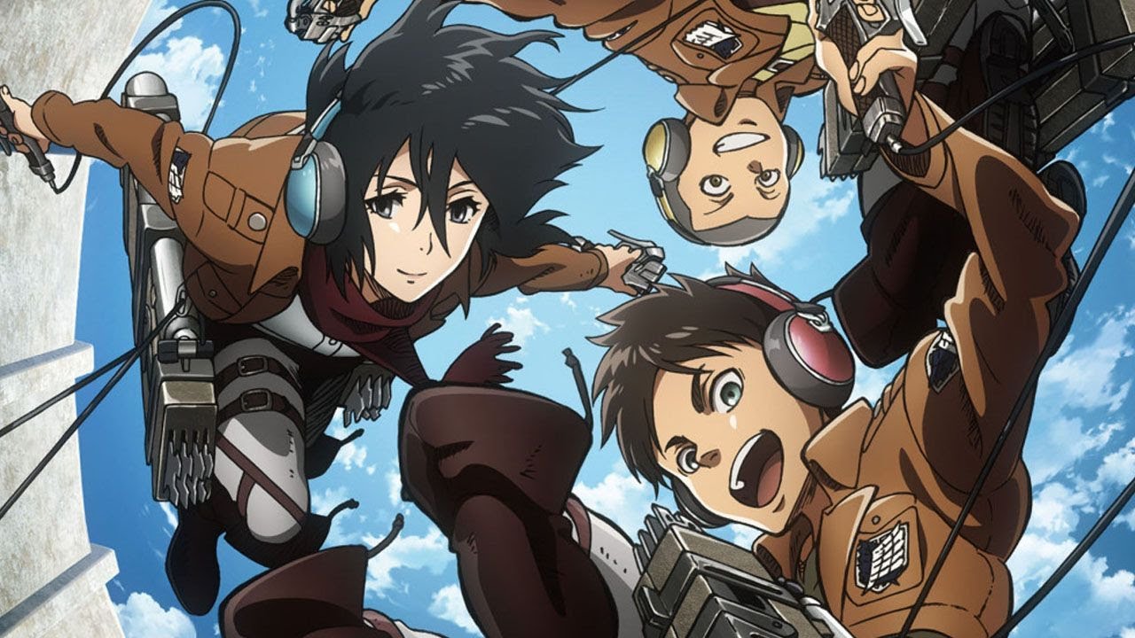 AoT Characters singing - Renai Circulation - YouTube