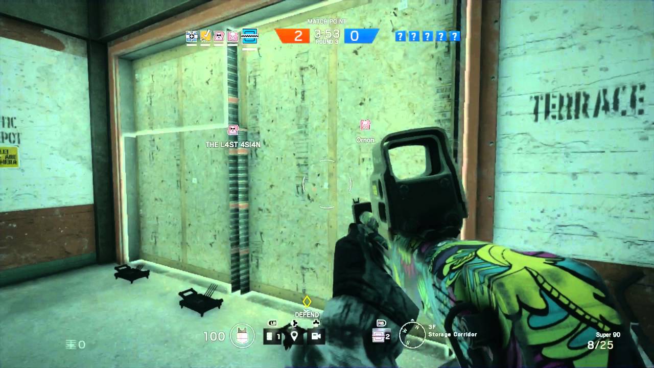 Rainbow Six Siege - Teammates reinforcing wall from outside - YouTube