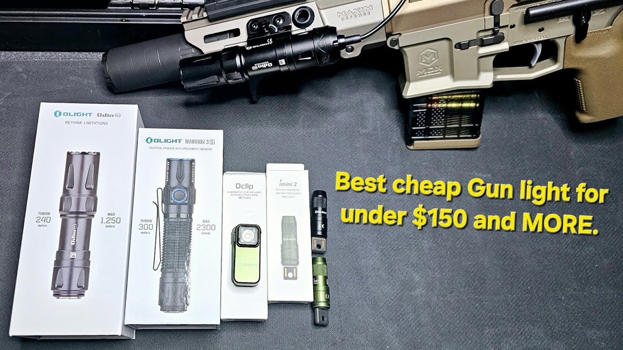 BEST Cheap gun light?? Olight line up. Better than you expected. - YouTube