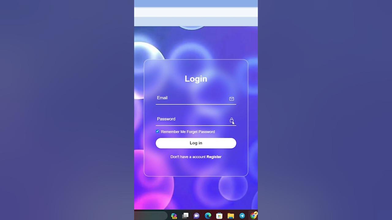 login form Using HTML &CSS Transparent Login Form With Source Code| # ...