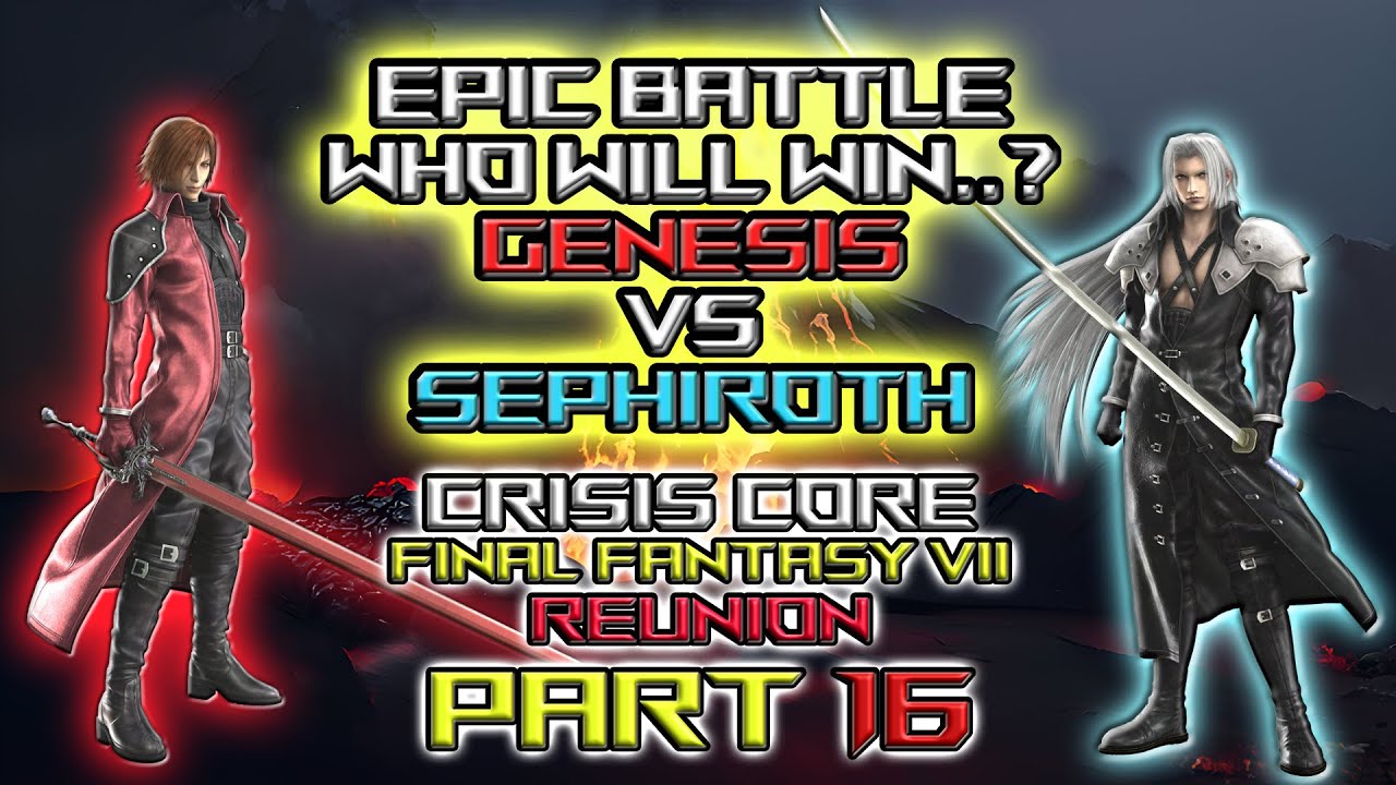 Crisis Core Final Fantasy VII Reunion - Pt.16 Sephiroth VS Genesis #sephiroth #crisiscore - YouTube