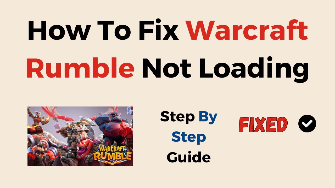 How To Fix Warcraft Rumble Not Loading - YouTube