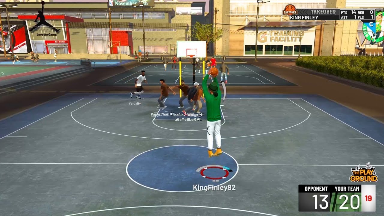 SHOOTING FROM FULL COURT WITH MY STRETCH ON NBA 2K19 - YouTube