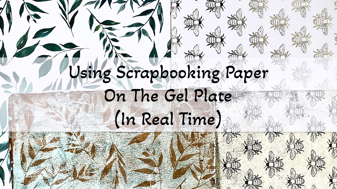 How to use Scrapbooking Paper with the Gel Plate - YouTube