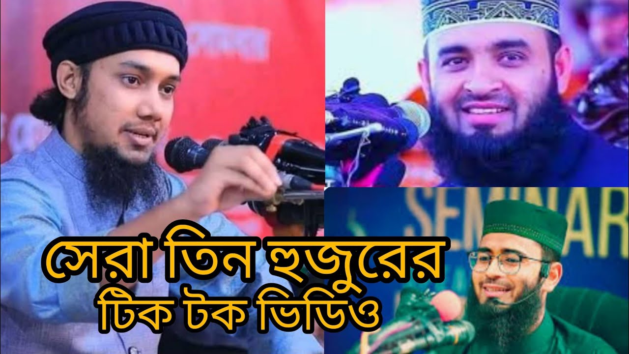 সেরা তিন হুজুরের টিক টক ভিডিও।। Mizanur Rahman azahari।। Abrarul Haque ...