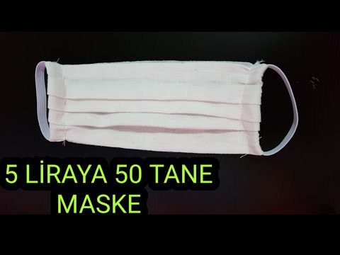 5 Liraya 50 Tane Maske Yapma. Kolay Maske Yapımı.