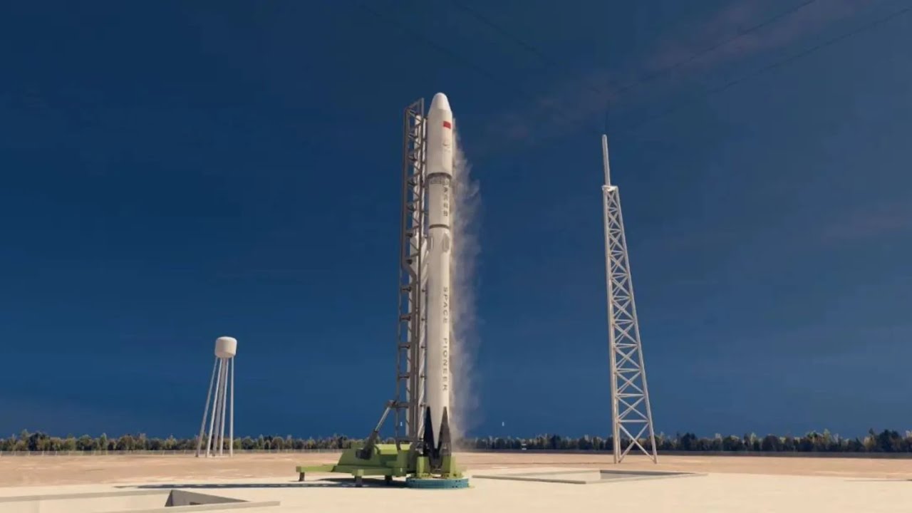 Chinese Falcon 9 Copy Cat 1st stage static test turns into Dynamic Test ...