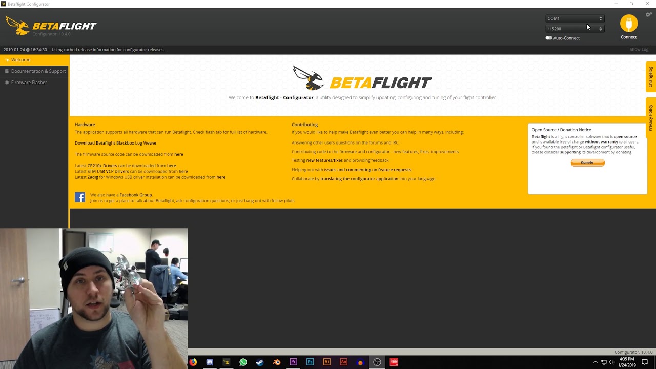 BeeBrain Lite - Futaba Firmware Flash - YouTube
