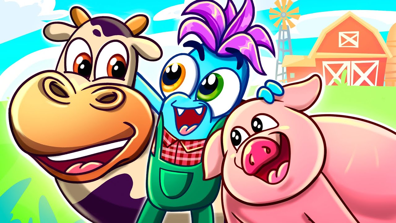 Farm Song 🐷🐮 Best Nursery Rhymes and Kids Songs by Fluffy Friends - YouTube