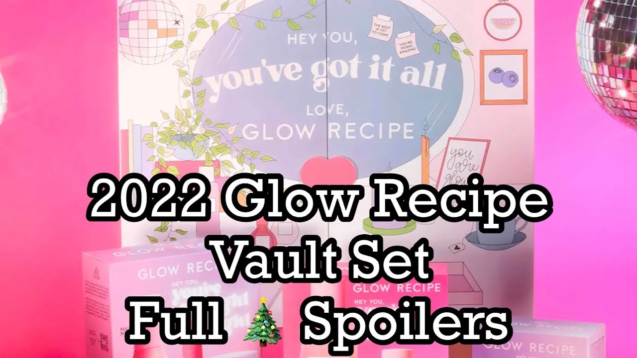 2022 Glow Recipe Vault Set: 9 Glow Giving Bestselling Products ...