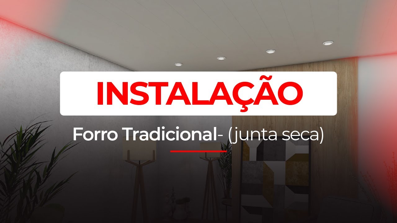 Como instalar forro de PVC junta seca? - YouTube
