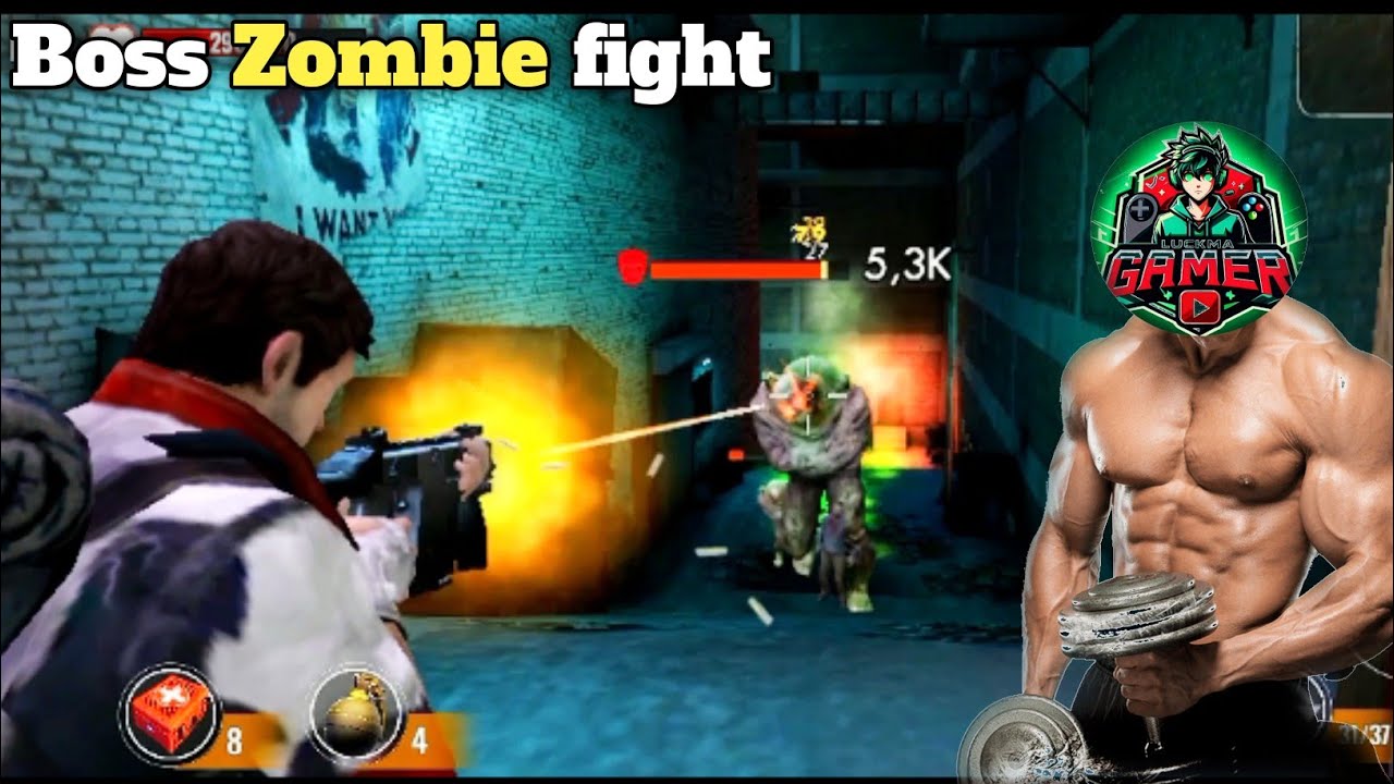 Zombie Hunter me Zombie Boss se fight | play the game easy fight for ...