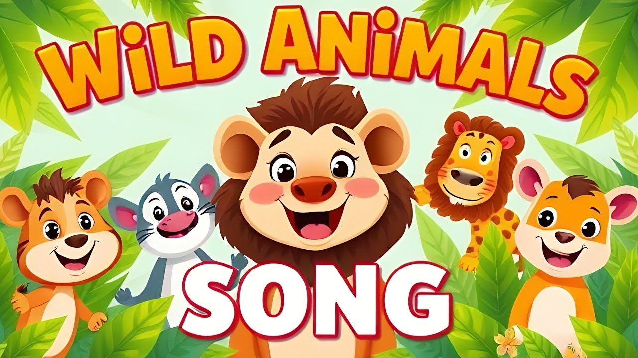 Wild Animals Song / Playful Song to Learn About Wild Animals / Animals ...